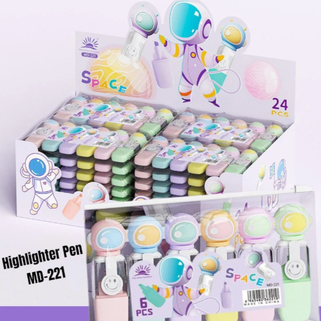 🖍️ Astronaut Design Highlighter/Marker Pen Set 🖍️ — GoKrafty